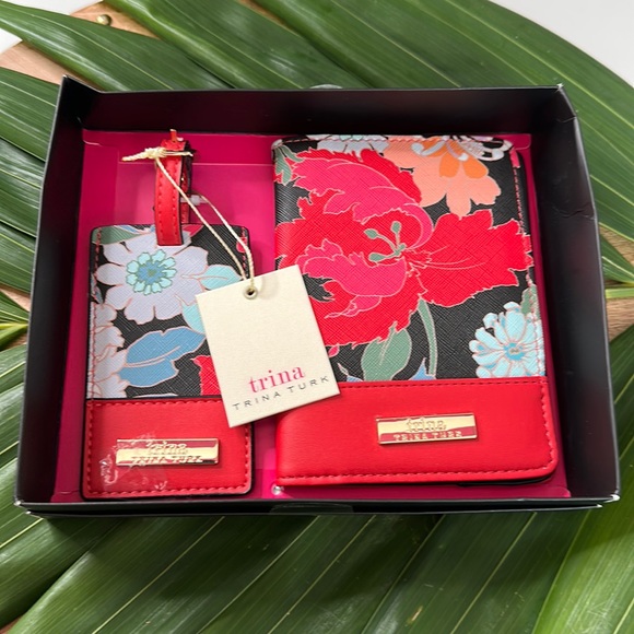 Trina Turk | Accessories | Trina Turk Passport And Suitcase Name Tag In ...
